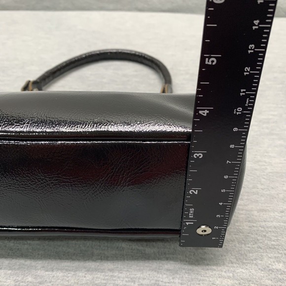 Unbranded | Bags | Vintage Black Patent Leather Snap Closure One Handle ...
